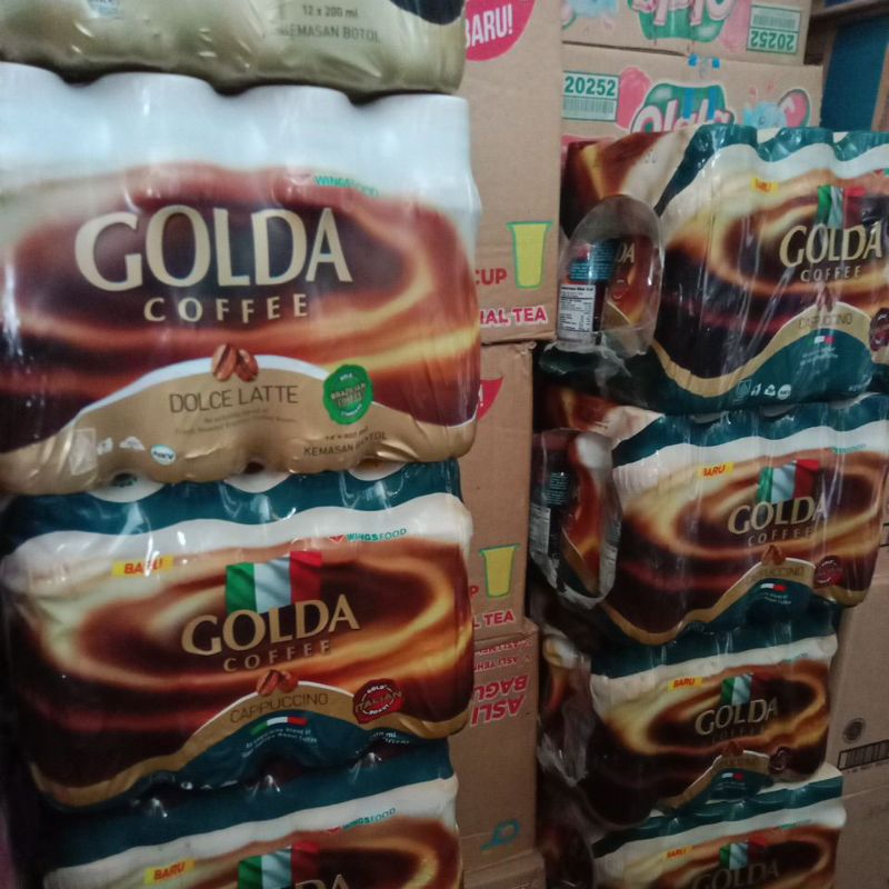 Jual GOLDA COFFEE BOTOL CAPPUCCINO DAN DOLCE LATTE 12 X 200 ML | Shopee ...