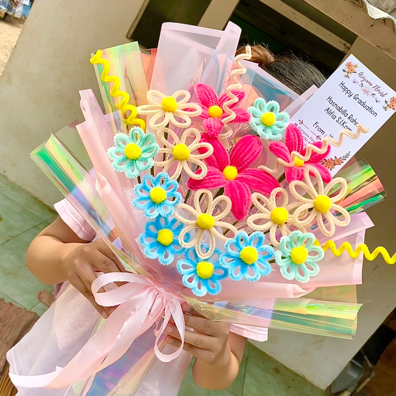 Jual SUPER BOUQUET PIPE CLEANER || Buket Pipe Cleaner || Buket Bunga ...