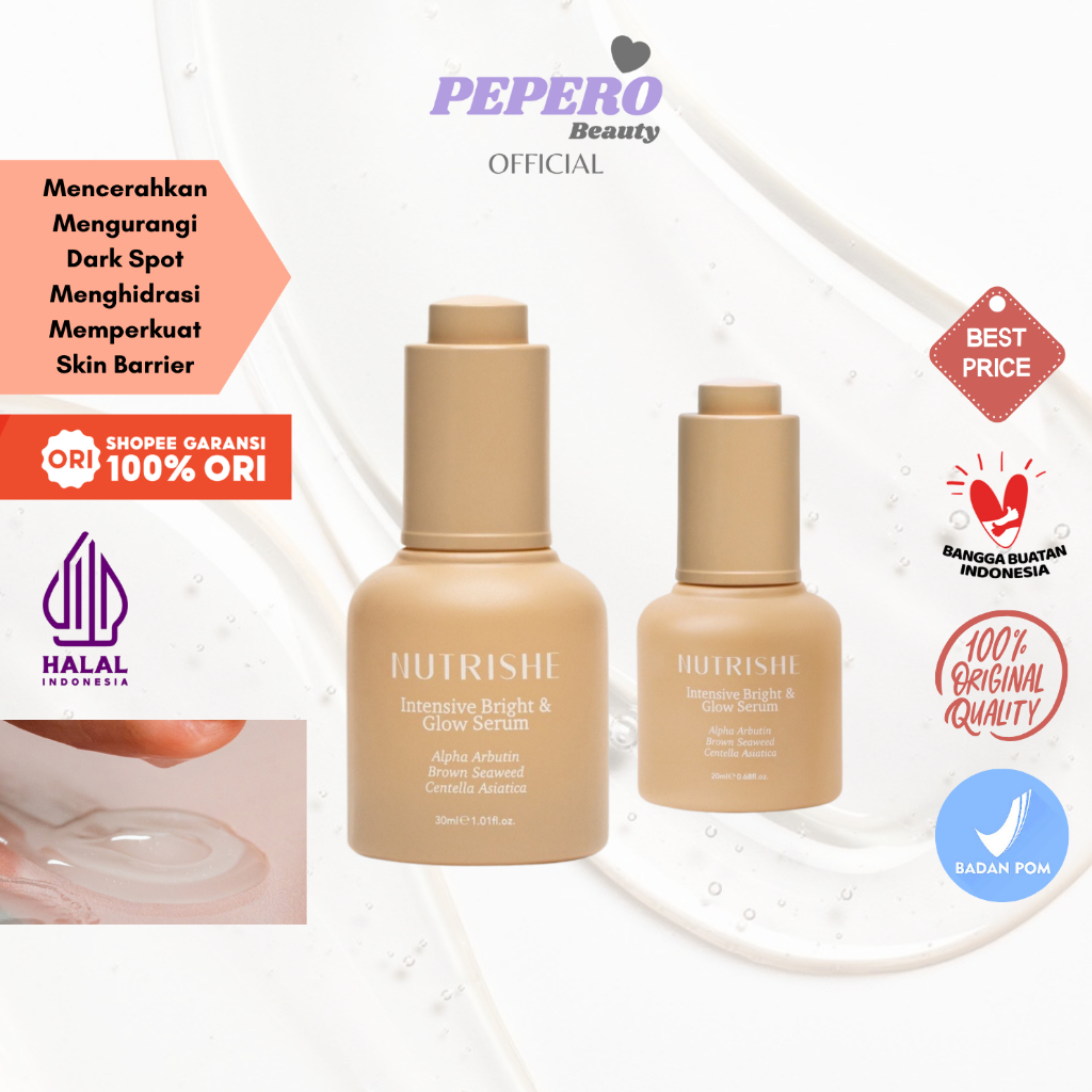 Jual NUTRISHE Intensive Bright & Glow Serum 20ml / 30ml | Shopee Indonesia
