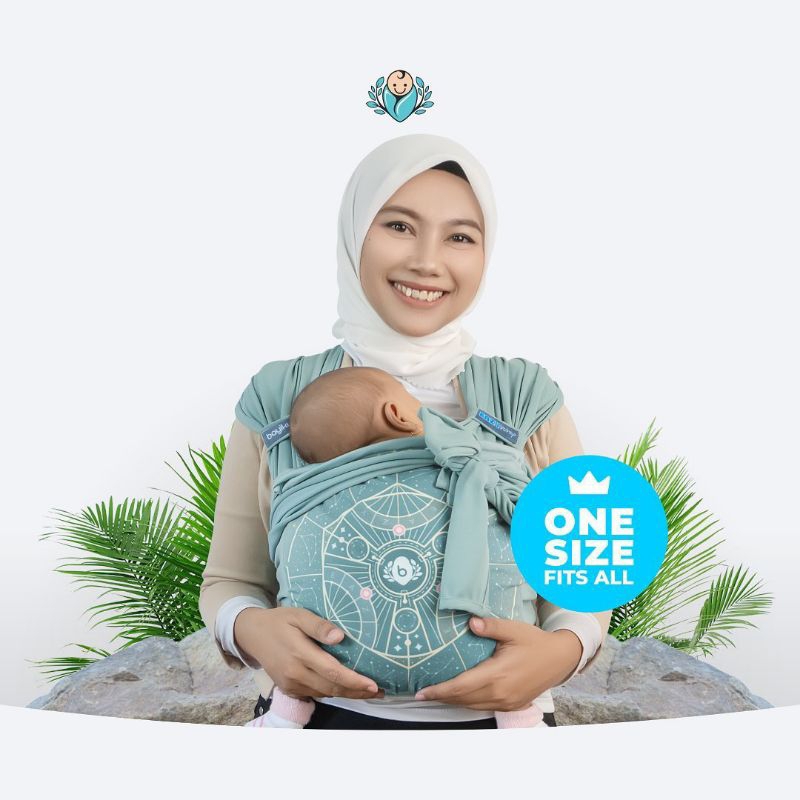 Jual Gendongan EASY WRAP BayikuID - newborn sampai 15,8kg - gendongan ...
