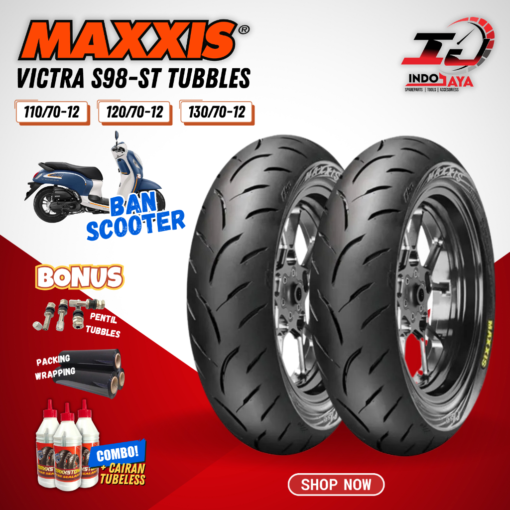 Jual (READY STOCK COD) BAN MAXXIS VICTRA TUBELESS (100/90 - 110/90 ...