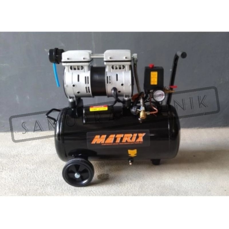 Jual Kompresor Angin Tanpa Oli Compresor MATRIX OFS 550-25 25Liter ...