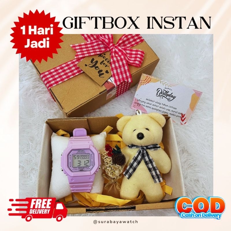 Jual (PAKET B) HAMPERS Ulang Tahun Cewek paket kado anak jam tangan ...