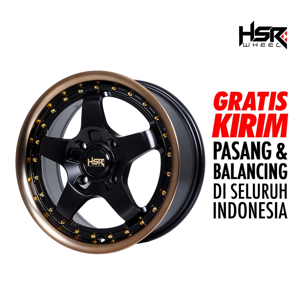 Jual Velg Mobil HONDA BRIO VELG HSR BOB JC230 HSR R15X65 H4X100 ET42 ...