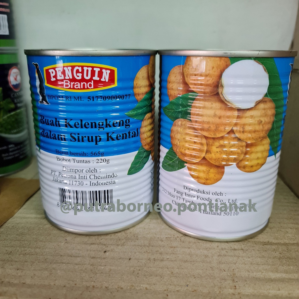 Jual Longan Kaleng Penguin 565gr / Kelengkeng Buah Kaleng / Longan in ...