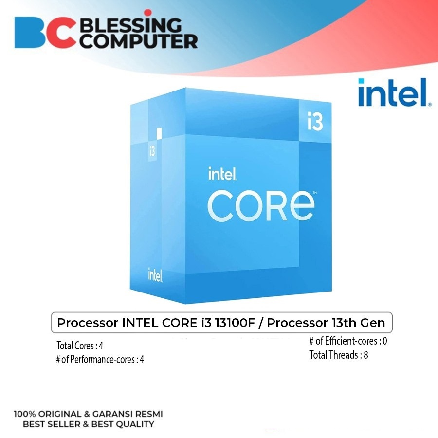 Jual Processor INTEL CORE i3 13100F / Processor 13th Gen | Shopee Indonesia