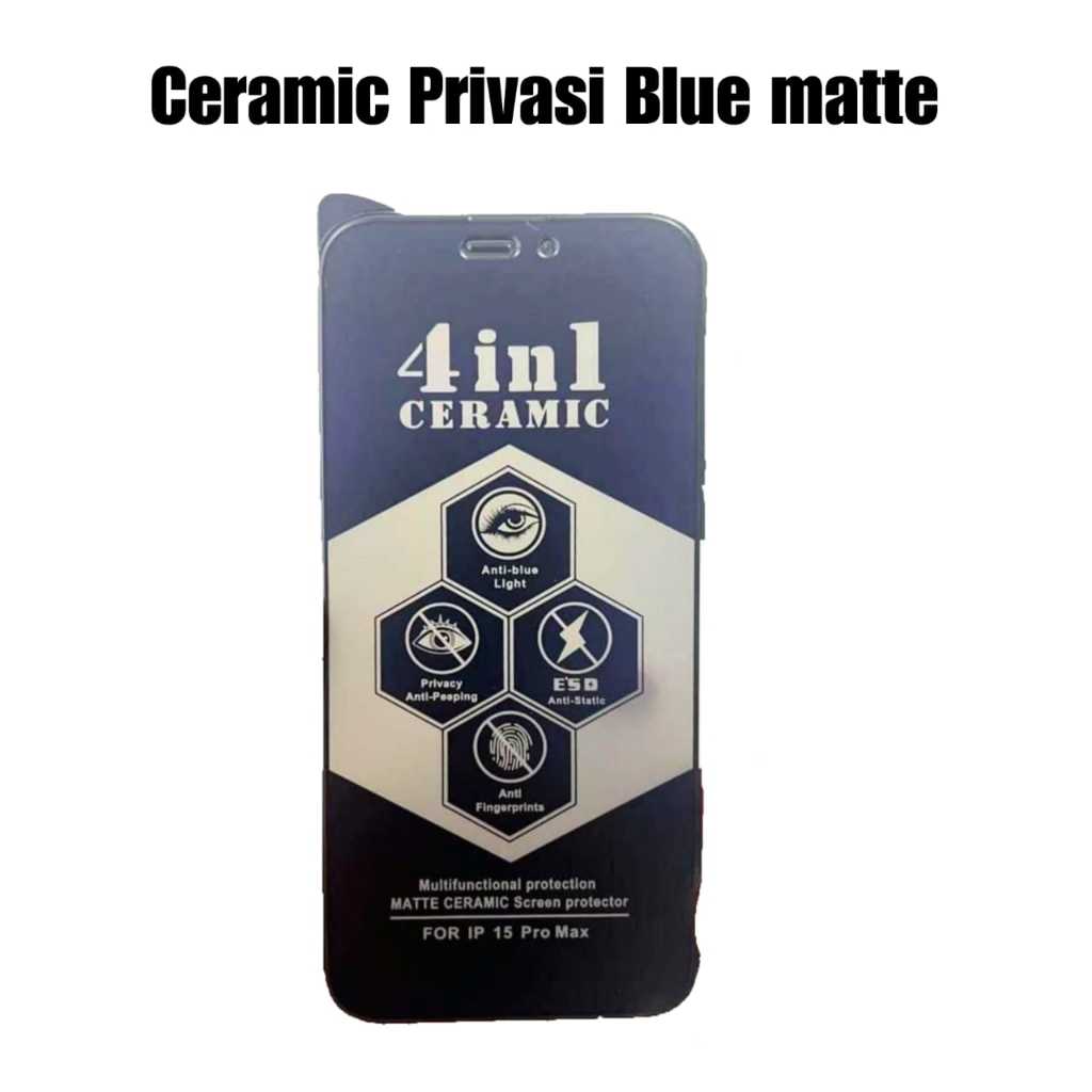 Jual NEW ESD Ceramic Privasi Blue Matte For SAMSUNG A22 4G / A22 5G / A24 5G / A31 / A32 4G ...