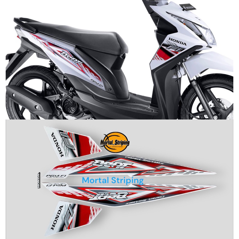 Jual STIKER STRIPING & LIS BODI MOTOR HONDA BEAT FI 2013 2014 WARNA ...