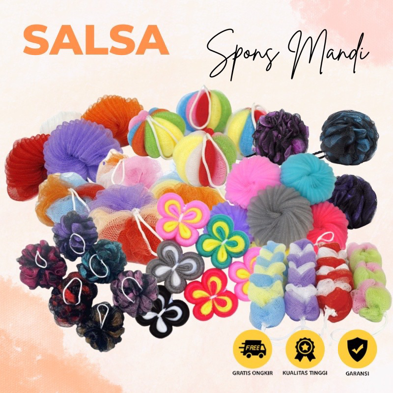 Jual Salsa Spons Mandi Series - Sponge Mandi 30gr kupu 7 9 joint kura ...