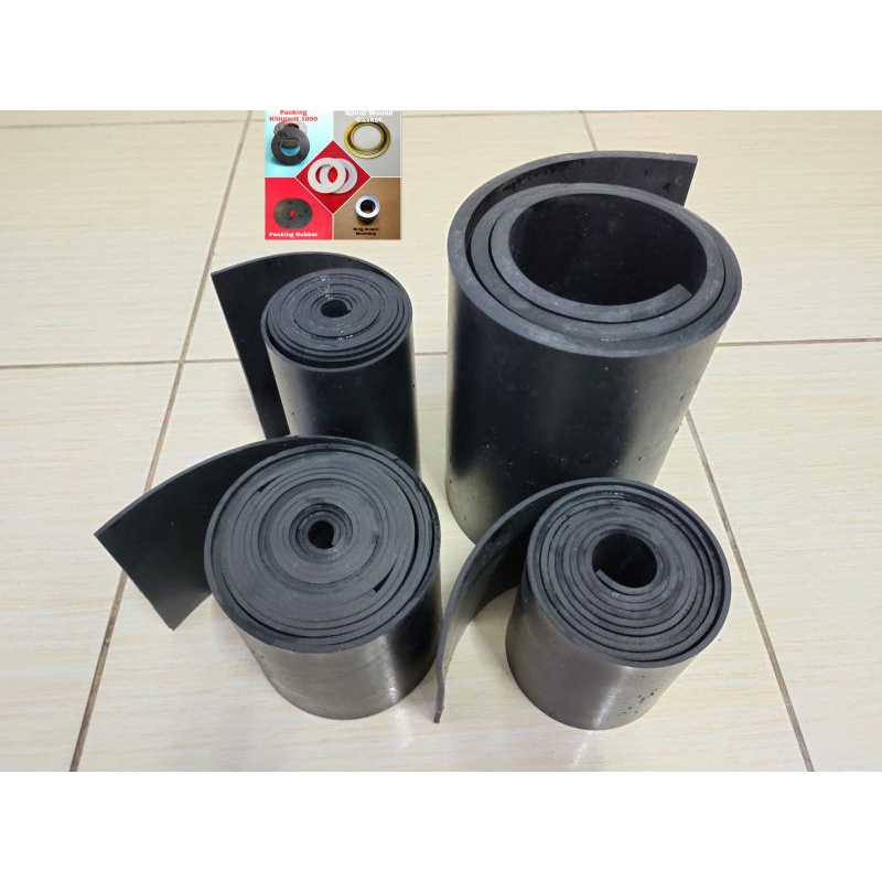 Jual Karet Hitam Lembaran Potongan Tebel 5mm x 5cm x 100cm | Shopee ...