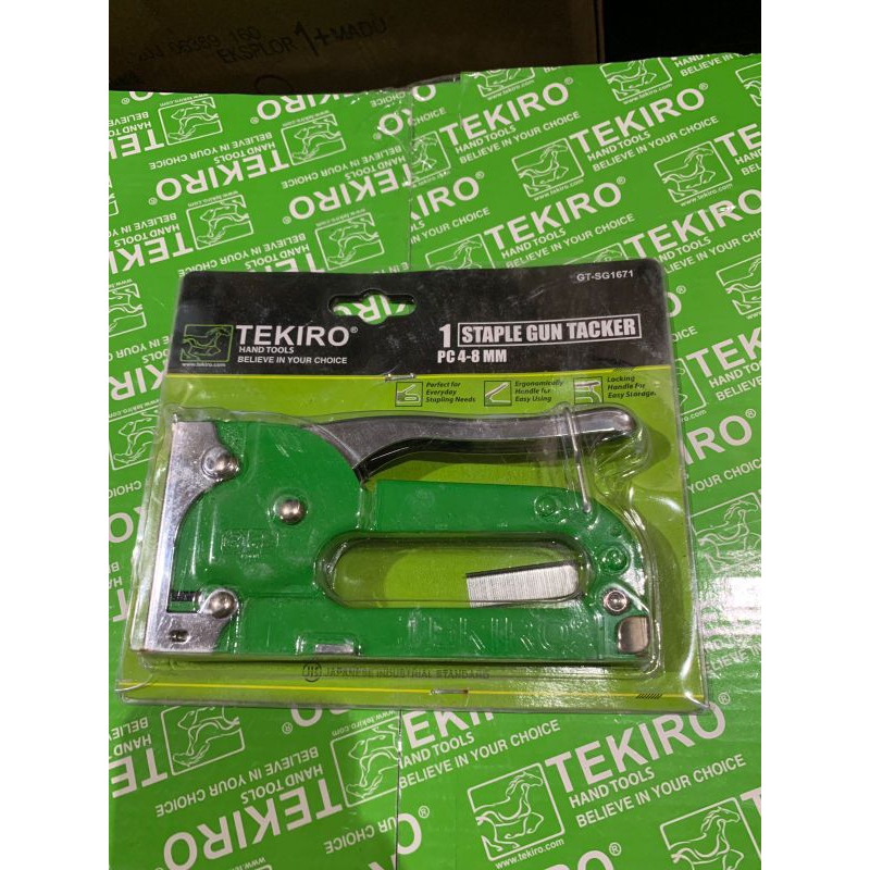 Jual Tekiro Staple Gun Tacker Staples Gun 4-8 MM / Tembakan Staples ...