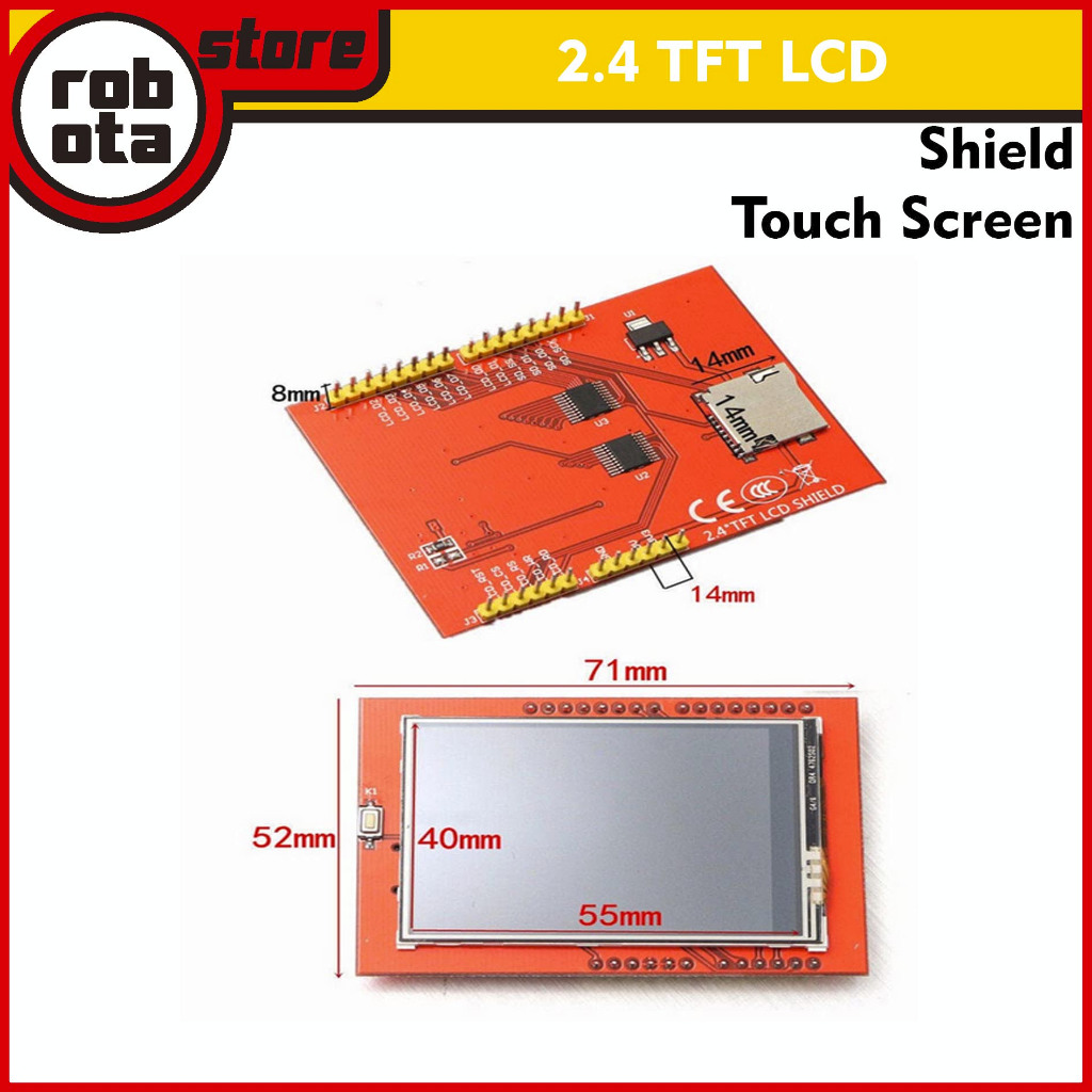 Jual 2.4 TFT LCD TOUCH SHIELD MODULE FOR ARDUINO UNO MEGA | Shopee Indonesia