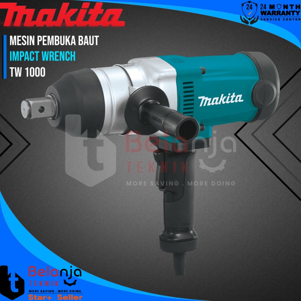 Jual Makita Impact Wrench 1 Inch TW 1000 Mesin Pembuka Baut Listrik TW1000 | Shopee Indonesia