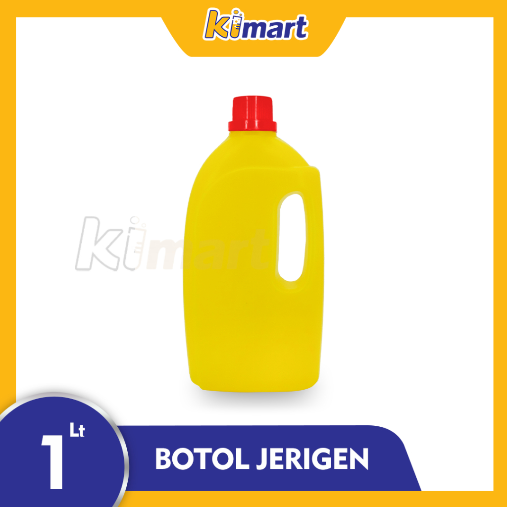 Jual JERIGEN KUNING 1L Jurigen Pegangan Samping BOTOL detergent Botol ...