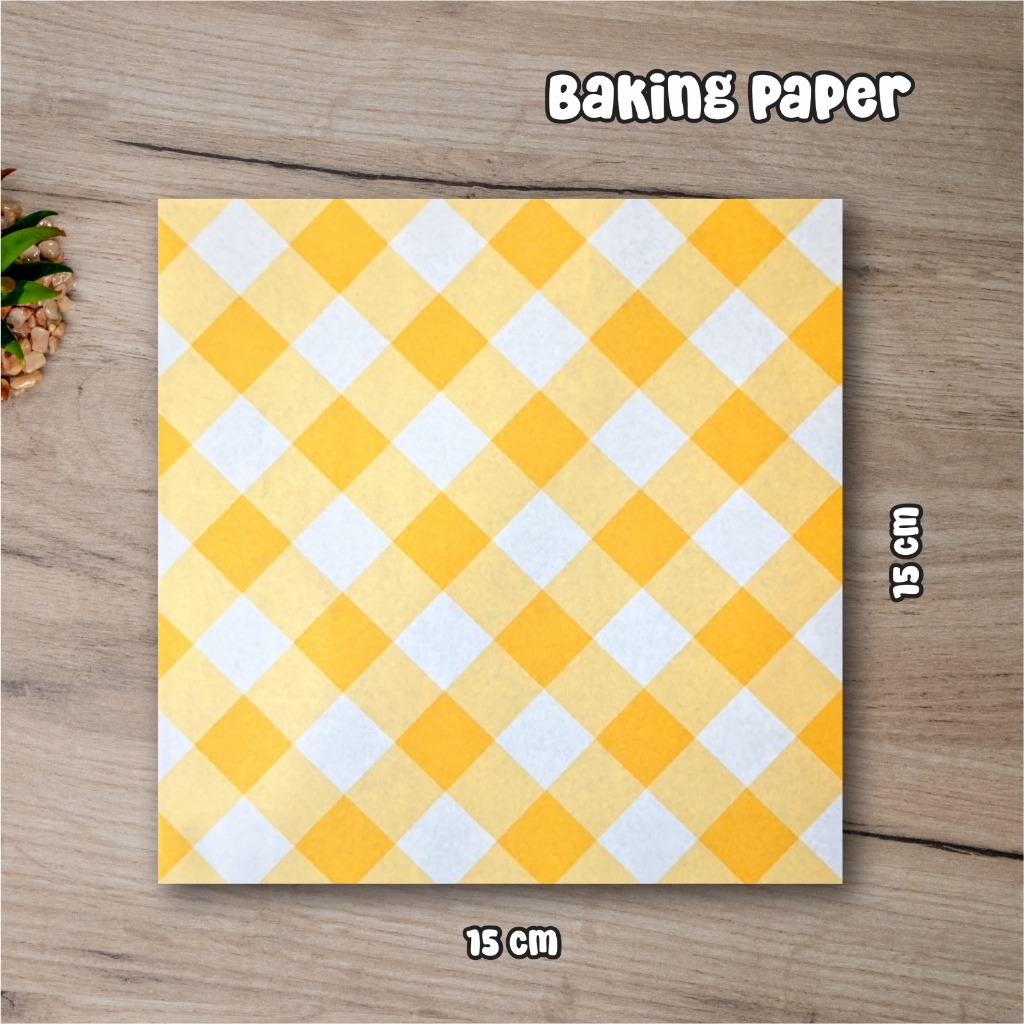 Jual Kertas Alas Roti Kotak Kotak 15x15 cm | Foodgrade Alas Roti ...