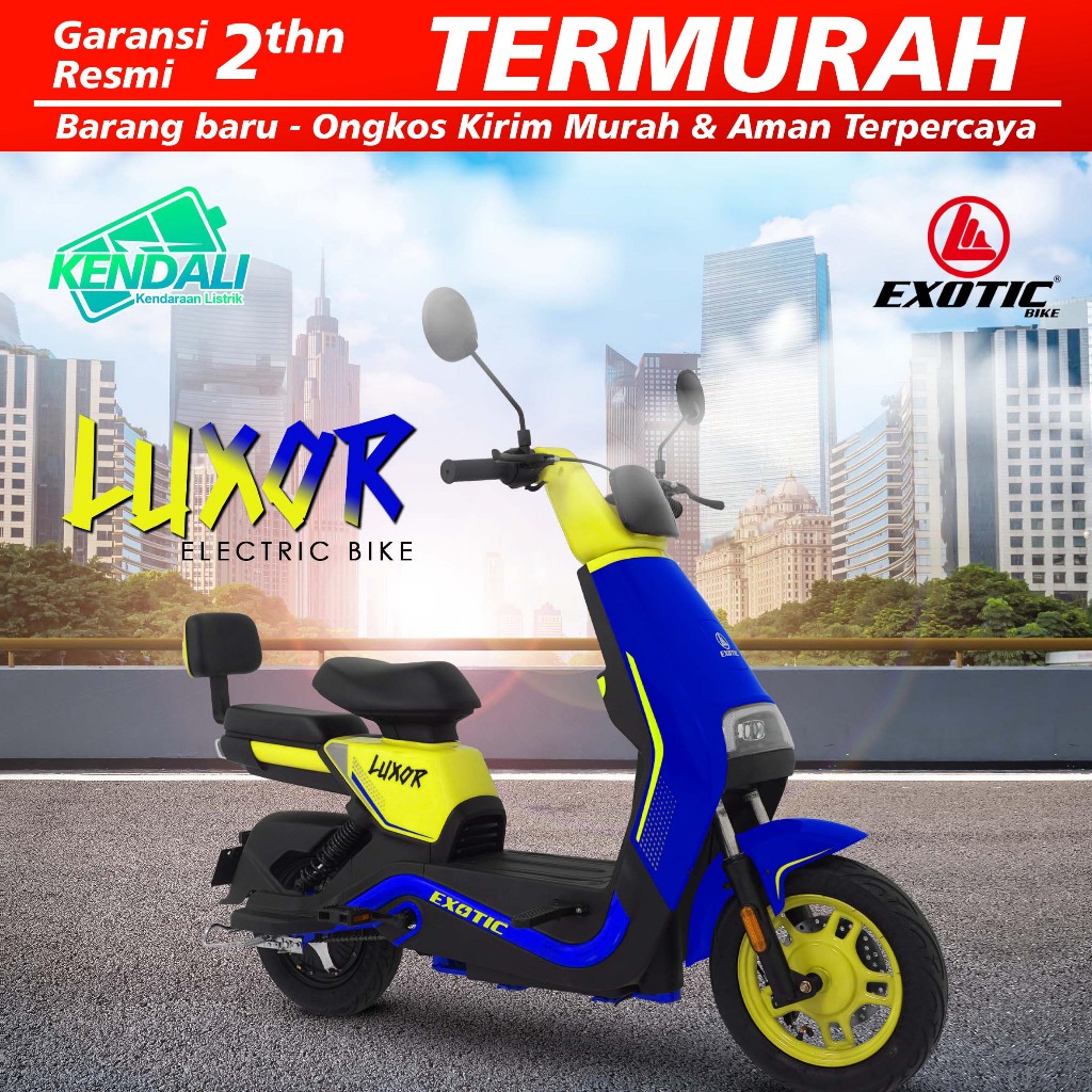Jual LUXOR Sepeda Listrik Murah / Electric Bike EXOTIC 100% Ori GARANSI ...