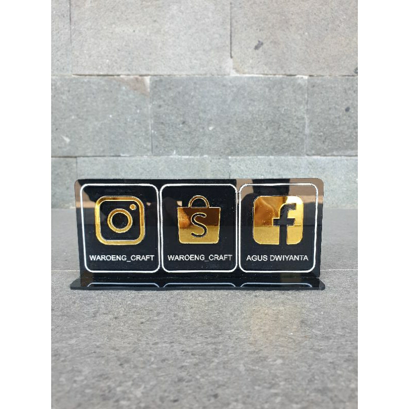 Jual SIGNAGE PENANDA SOSIAL MEDIA/SIGNAGE MURAH/SIGNAGE AKRILIK ...