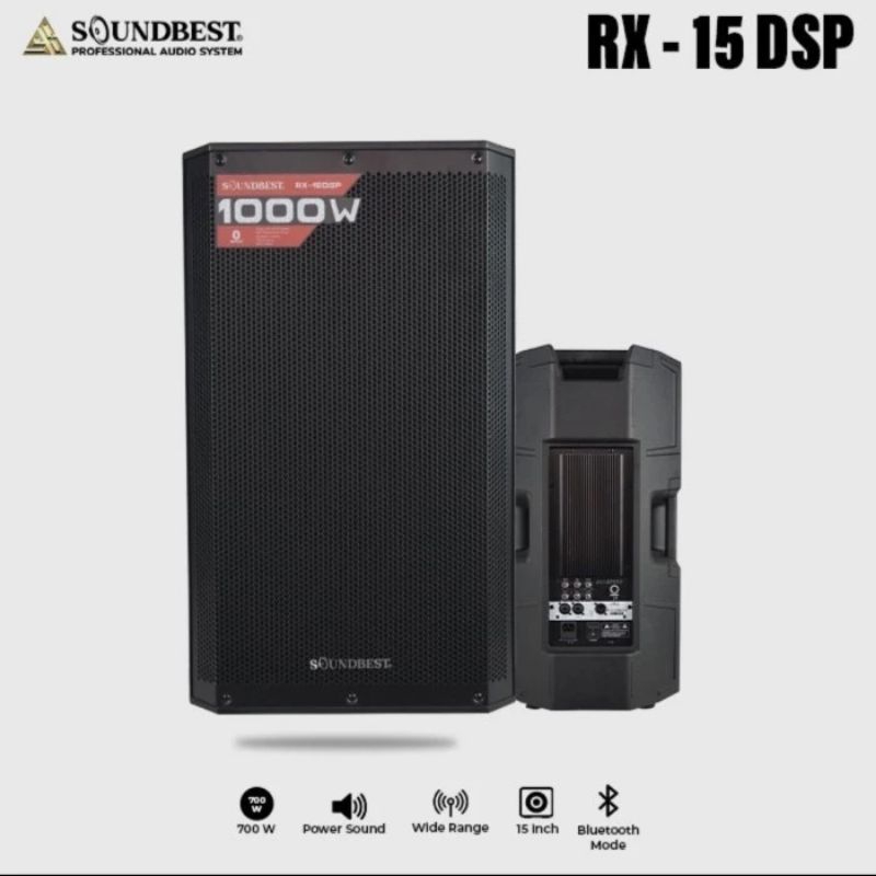 Jual Speaker Aktif 15 inch 1000watt Soundbest RX 15 DSP / RX15DSP / RX ...