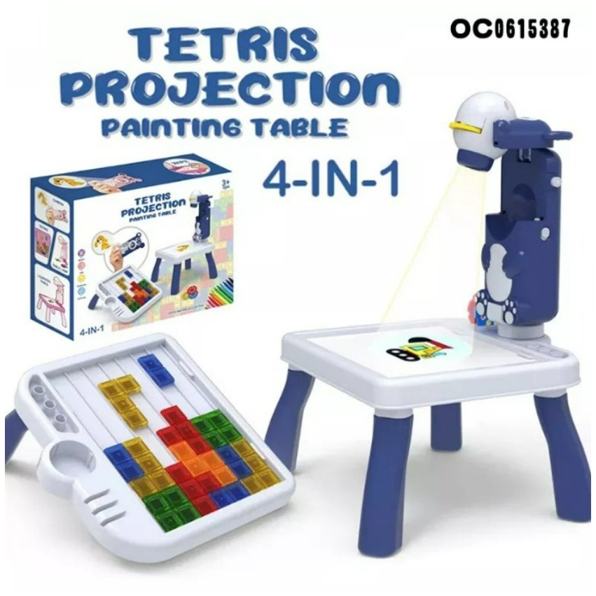 Jual Mainan Edukasi Meja Tetris / Project Drawing Table 4in1 Meja ...