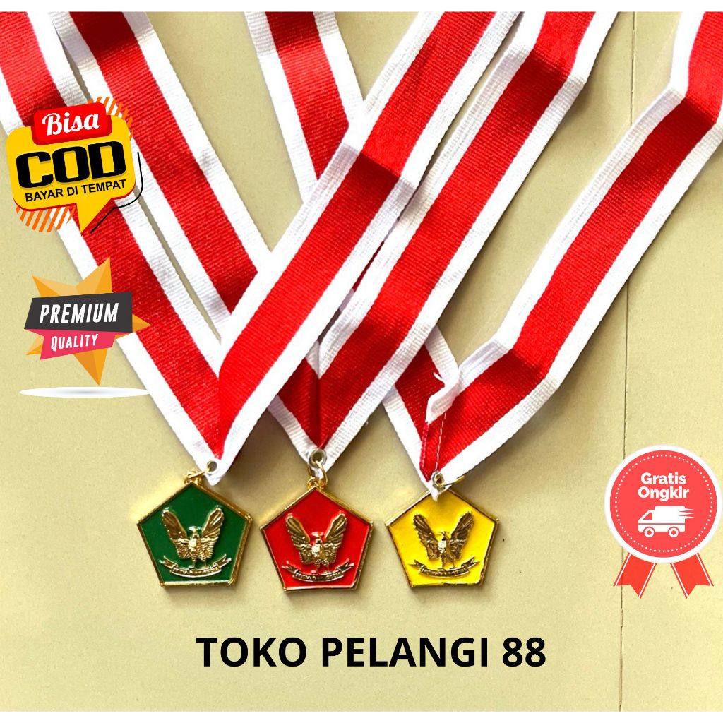 Jual Mendali Garuda Pramuka Kuningan Siaga Penggalang Penegak | Shopee ...