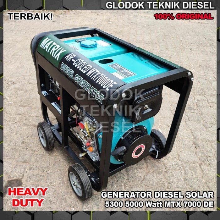 Jual Genset Diesel Solar 5300 5000 Watt MTX7000DE Generator Matrix HD ...