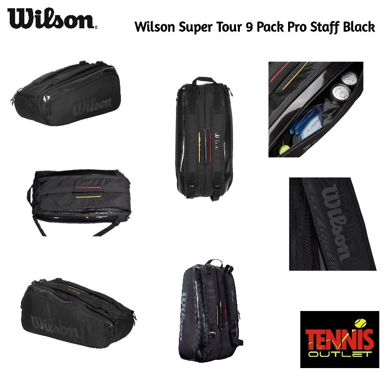 Jual Wilson Super Tour 9 Pack Pro Staff Black | Shopee Indonesia
