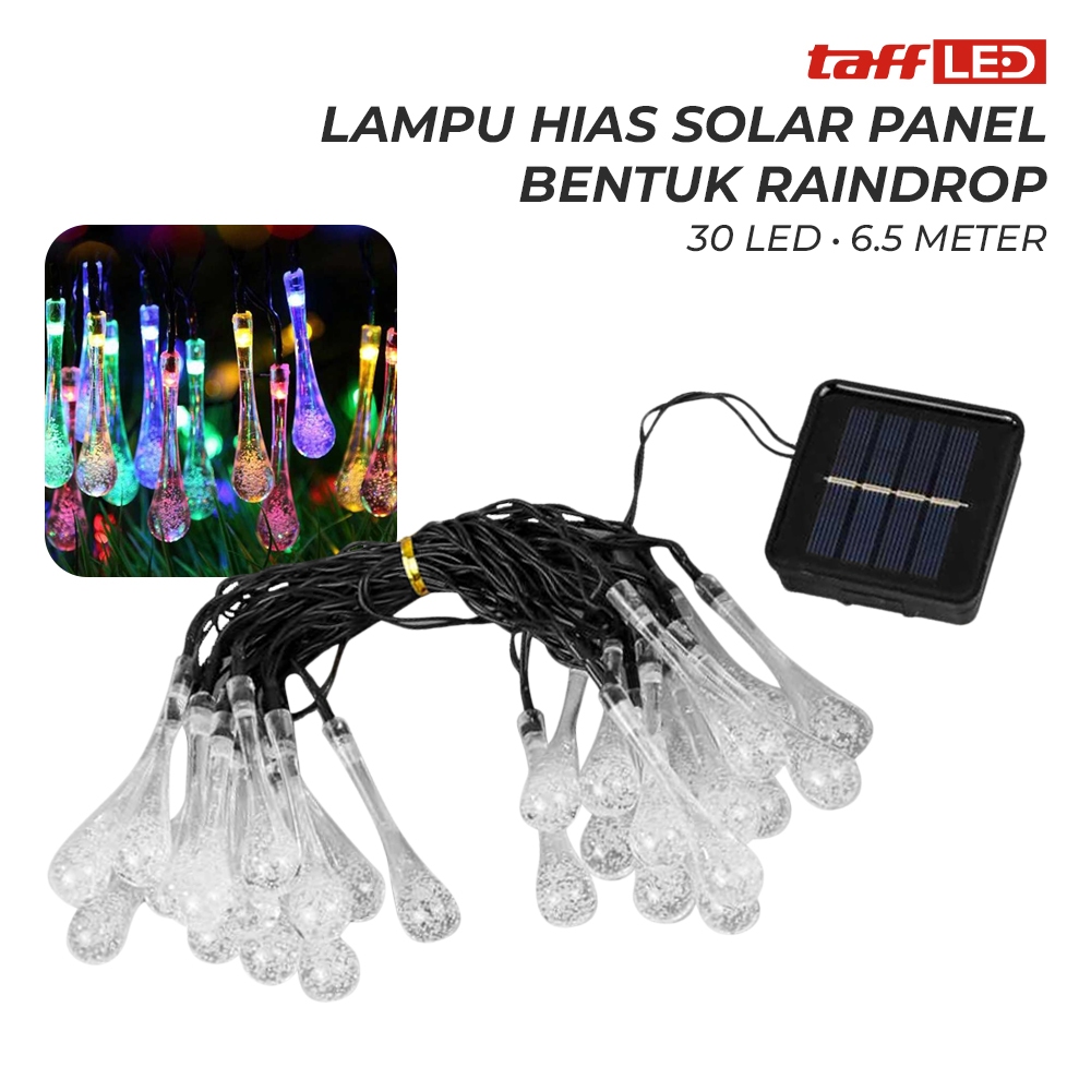 Jual Lampu Hias String Lights Solar Panel 30 LED 8 Modes 6.5 Meter ...