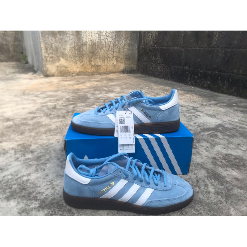 Jual Adidas Handball Spezial ice blue original | Shopee Indonesia