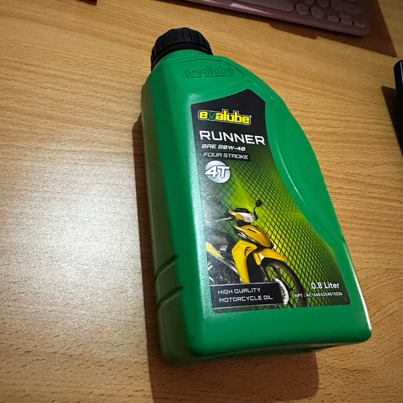 Jual OLI EVALUBE RUNNER 20W40 4T 0,8L | Shopee Indonesia