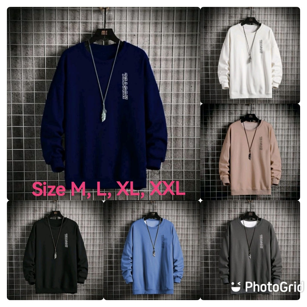 Jual Bisa COD Sweater Keren Promo Sale Kaos Pria Kekinian Hustel Baju ...