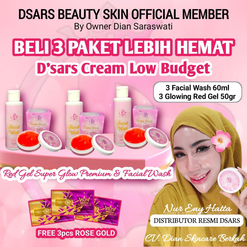 Jual Dsars Skincare | Cream Low Budget Dsars (Cream Sultan | Red Gel ...