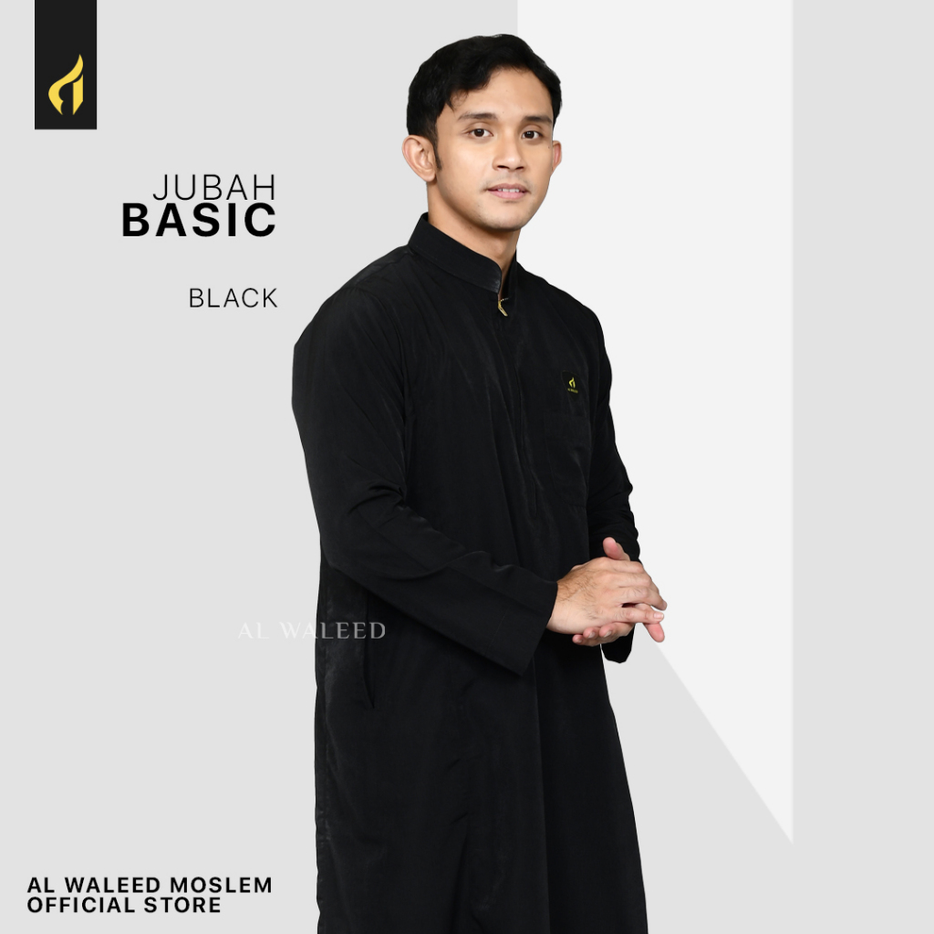 Jual Al waleed moslem jubah Kuffah lengan panjang oblong warna putih ...