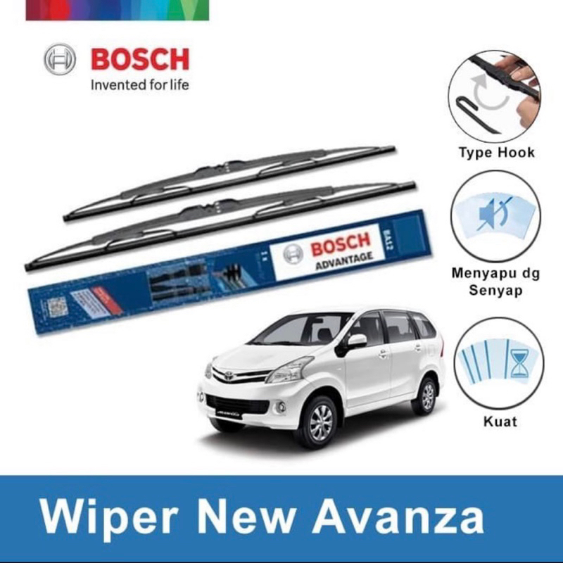 Jual Bosch Sepasang Wiper Kaca Mobil New Toyota Avanza Advantage 21” & 14” | Shopee Indonesia