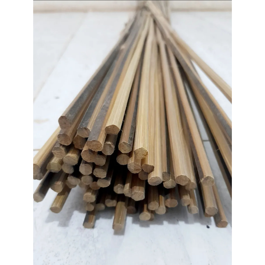 Jual Stik Bambu Bulat Panjang 80-100cm Serut Halus 5mm-8mm KULITAN Ajir ...