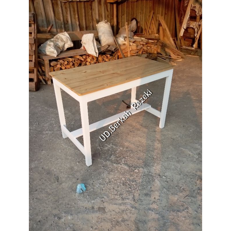 Jual meja makan, meja resto, meja cafe kayu jati belanda | Shopee Indonesia