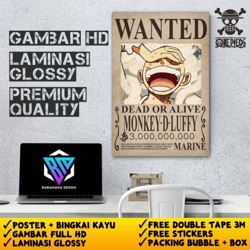 Jual [ ONE PIECE ] POSTER BOUNTY ONE PIECE + BINGKAI TERBARU HIASAN ...