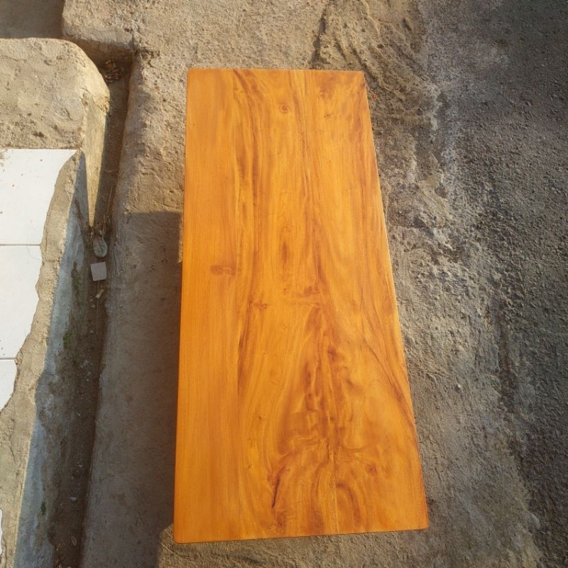 Jual papan kayu daun meja hambalan kayu top table bahan meja 100x50x2cm ...