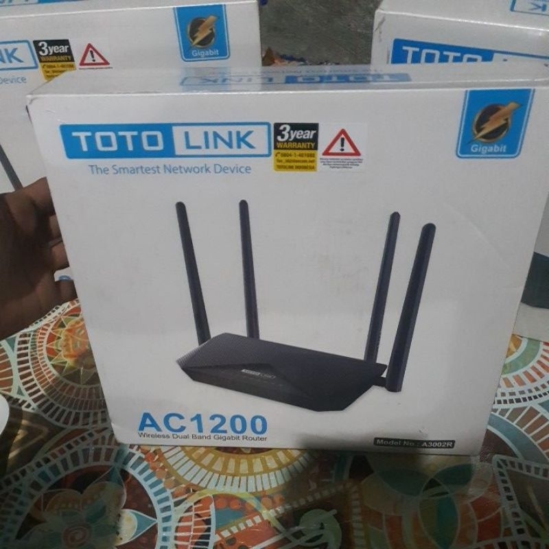 Jual Totolink Full Dus Ac1200 A3002r Wireless Dualband Gigabit Router Like New Support Mode