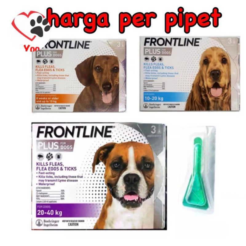 Jual Frontline Plus Dog S M L obat tetes kutu anjing | Shopee Indonesia