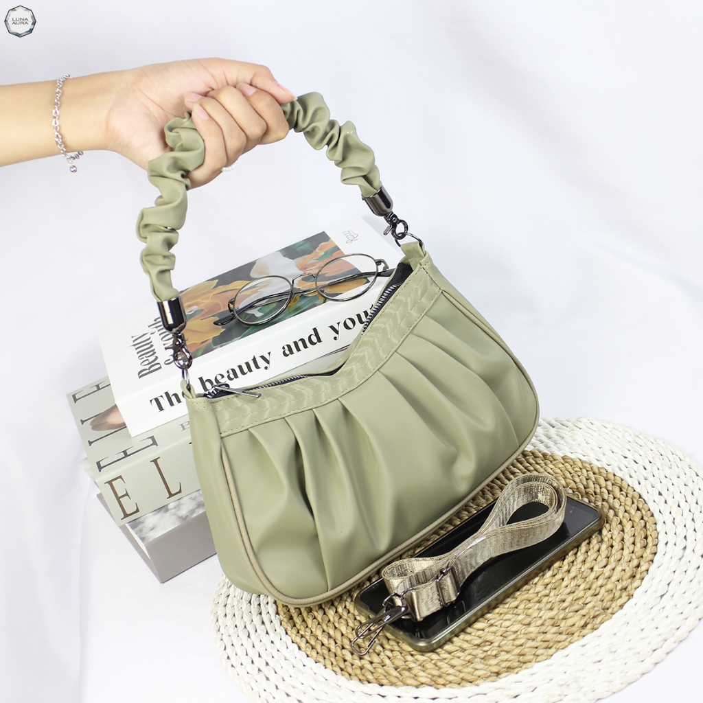 Jual LUNA AURA Tas Selempang Jinjing Rempel Medina IW 71 Tas Kerut ...