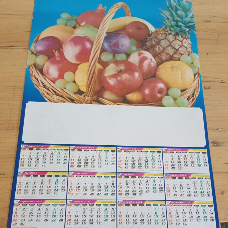 Jual poster kalender 2024 gambar pemandangan | Shopee Indonesia
