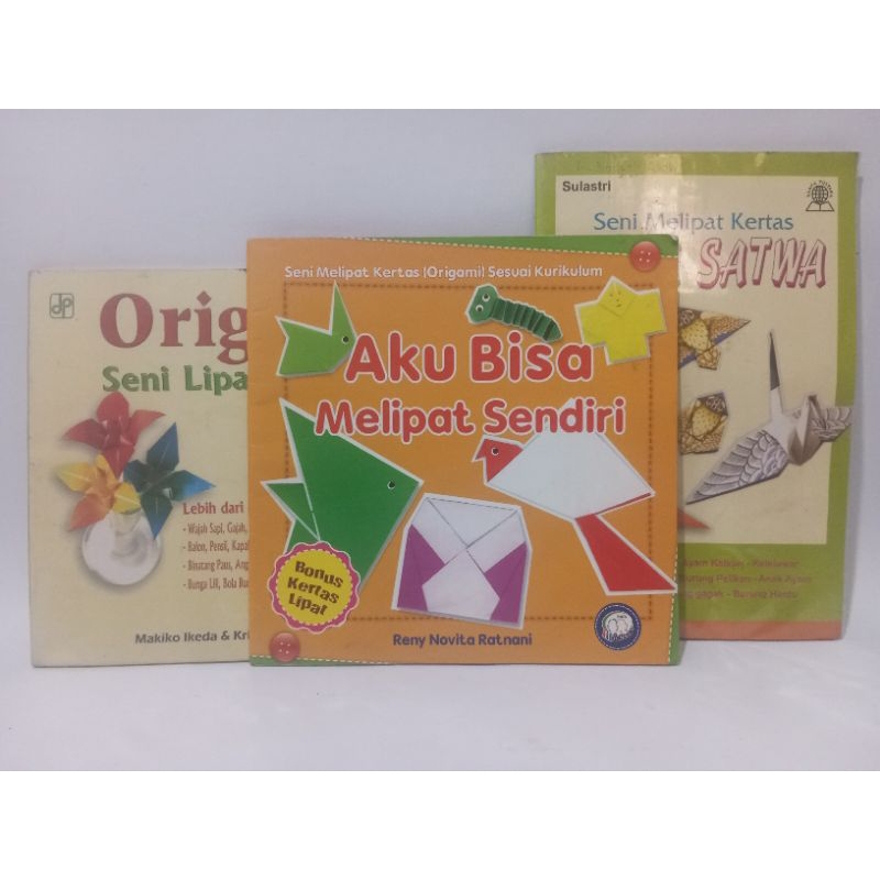 Jual Buku Origami, Senin melipat kertas , cara melipat kertas | Shopee Indonesia