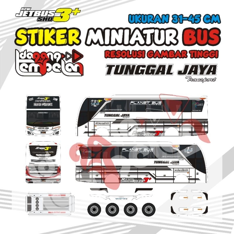 Jual STIKER MINIATUR BUS BASURI VIRAL | Shopee Indonesia
