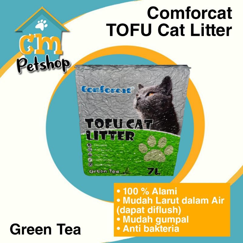 Jual Pasir Tofu Cat Sand 7 Liter Comforcat Bisa Flush | Shopee Indonesia