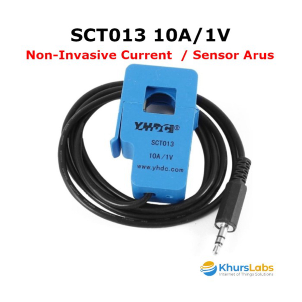 Jual SCT013 010 10A 1V Non invasive AC Current Sensor Arus Klem ...