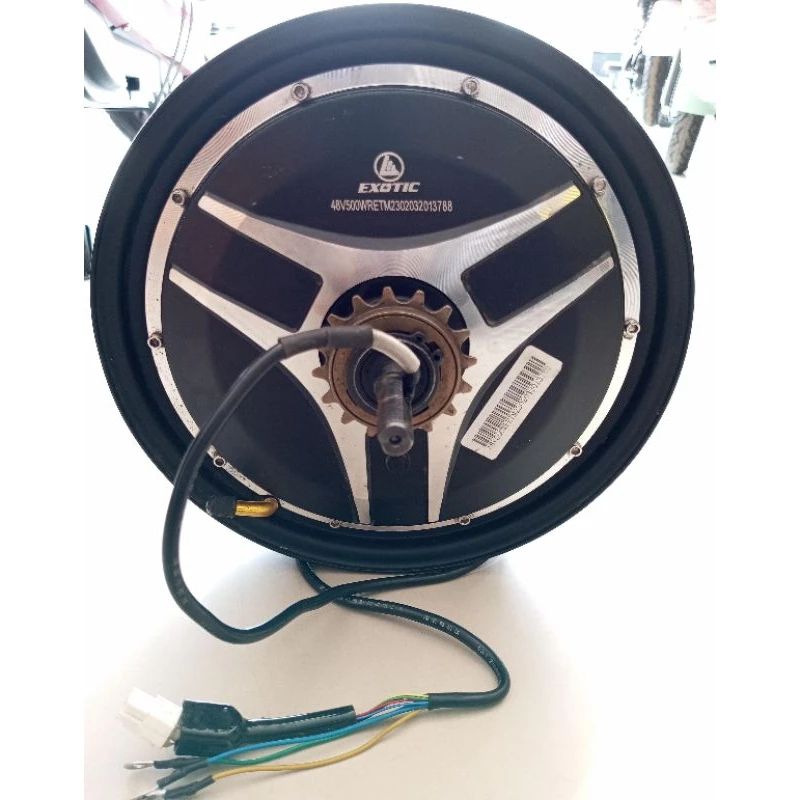 Jual DINAMO SEPEDA LISTRIK GODA/EXOTIC 48V 500Watt R10 14 x 2.5 | Shopee Indonesia
