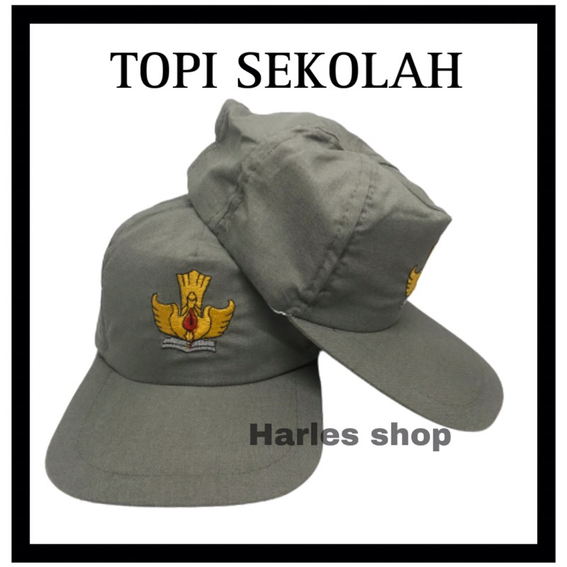 Jual TOPI SEKOLAH SMA SMK ABU TETREK | Shopee Indonesia