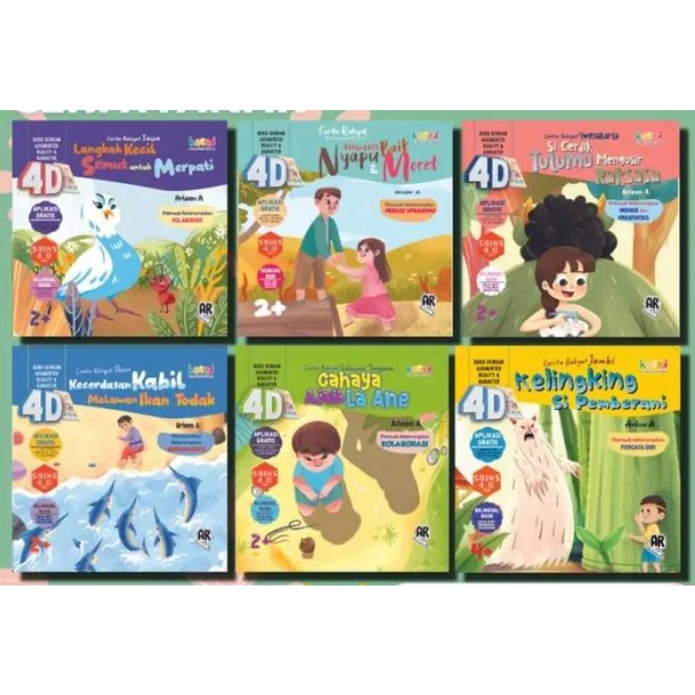 Jual Boardbook 4D AR Bilingual Cerita Rakyat Asli Indonesia Inggris ...