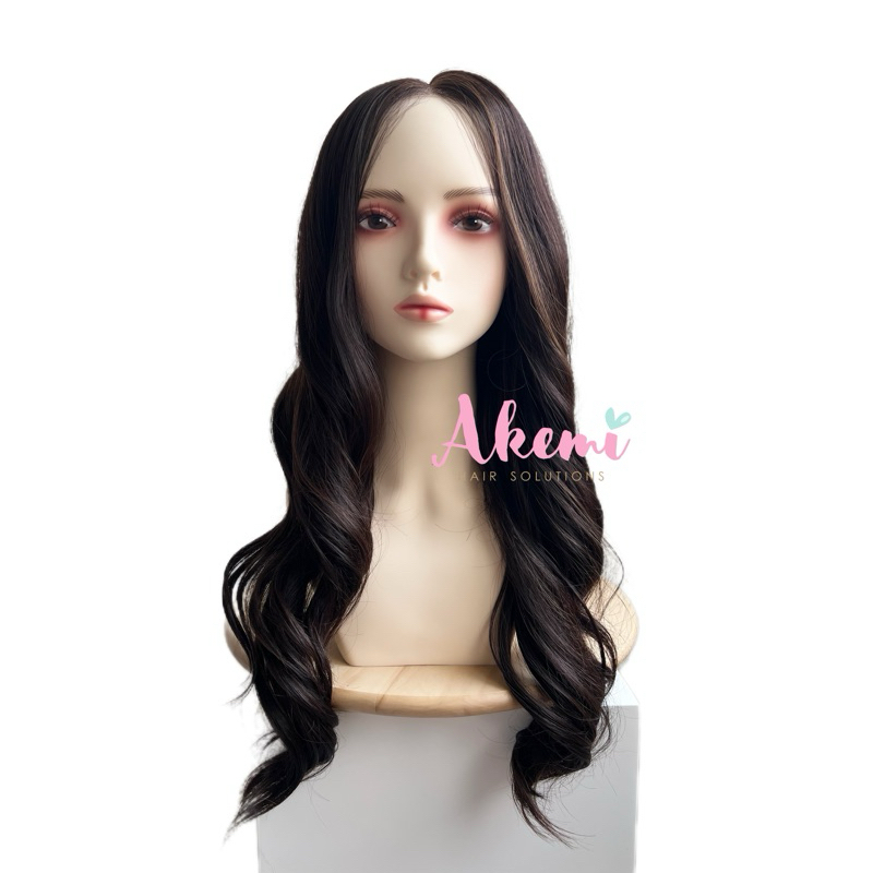 Jual HALF LACE WIG AKEMI - CURLY 60cm [ rambut palsu wanita natural ...