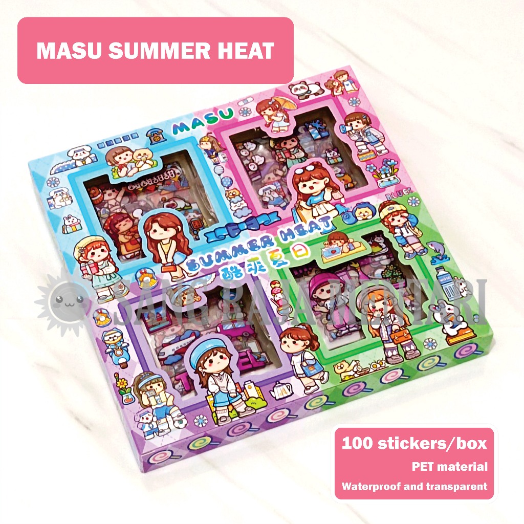 Jual Stiker Nono Momo Anak Perempuan Laki Dapat Box isi 100 Lembar ...
